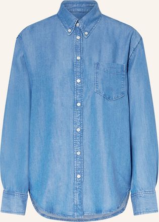 GANT Hemdbluse In Jeansoptik blau