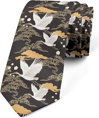 Generic Cravates Homme Champignons Blancs Dor&eacute;s R&eacute;glable Tie Formelle Cravate Pour Hommes Pour Affaires F&ecirc;te Mariage
