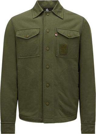 Moncler Moncler Chemise En Coton, Homme, Vert, Taille: M