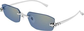 Cartier Panth&egrave;re Sonnenbrille - - Accessories - unisex - Blau - 56 MM
