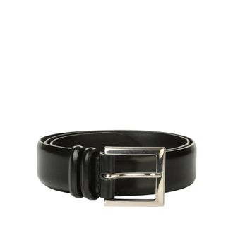 Orciani Gegl&auml;tteter Lederg&uuml;rtel - - Accessories - Herren - Schwarzk - 100 CM