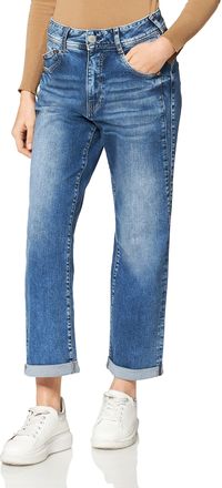 Herrlicher Damen Gila HI Tap Recycled Denim Jeans, Retro Marvel 869, 24