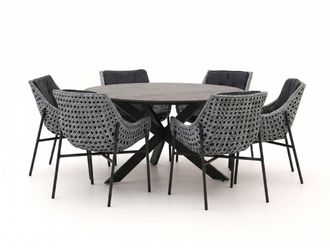 Manifesto Furniture Manifesto Novara/Fidenza &oslash;149cm dining tuinset 7-delig