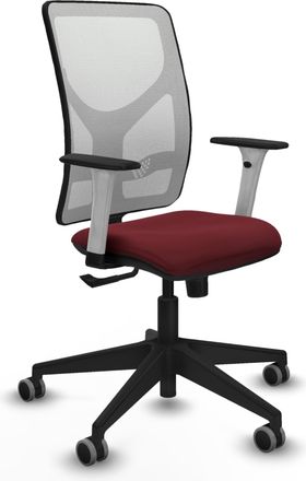 Piqueras y Crespo Neigbarer Schreibtischstuhl mit wei&szlig;en und schwarzen Armlehnen, h&ouml;henverstellbare Lendenwirbelst&uuml;tze, ausgestattet mit 3 Positionen und Schneidschaum,