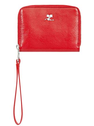 Courr&egrave;ges portefeuille compact &agrave; fermeture zipp&eacute;e - Rouge
