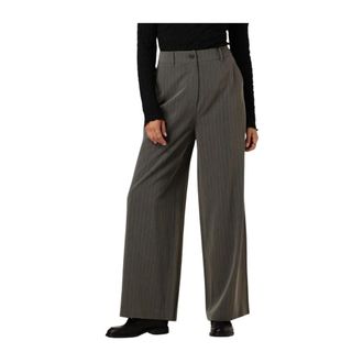 Modstr&ouml;m Gestreifte- stilvolle Hose - - Trousers - Damen - Grau - M