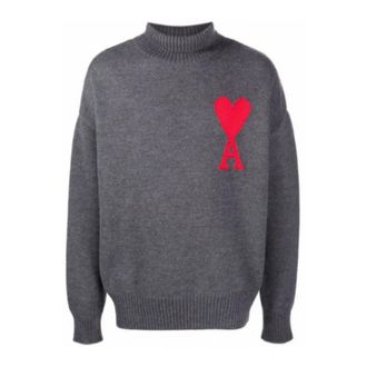 Ami Rollkragenpullover - - Knitwear - Damen - Grau - S