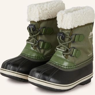 Sorel Boots Yoot Pac Mit Kunstfell gruen