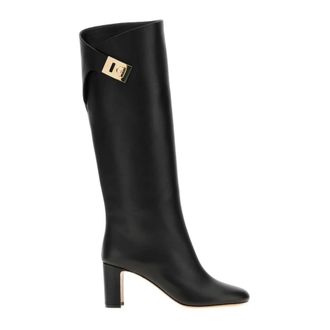Ferragamo Heeled Boots - - Shoes - Damen - Schwarzk - 37 1/2 EU