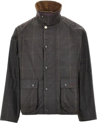 Barbour X Paul Smith Transport Windowpane waxed cotton jacket Man XL
