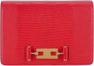 Elisabetta Franchi Sac bandouli&egrave;re - Femme - Sacs - Rouge - Taille: ONE Size