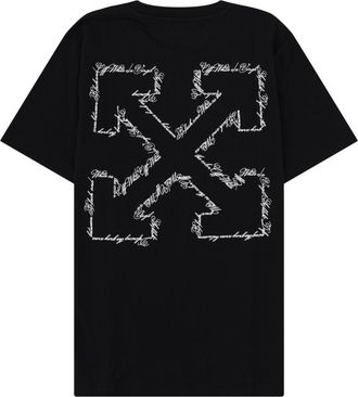 Off-white Logo-Print Cotton T-Shirt - Black