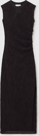 Stella McCartney Sleeveless Crewneck Lace Midi Dress, Woman, Black, Size: XS