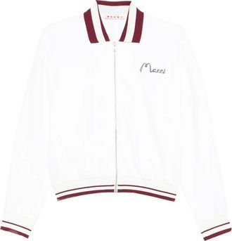 Marni embroidered sweater - Wei&szlig;