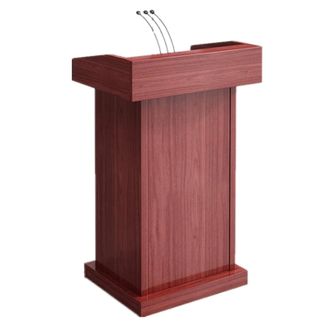 Saako Stehpult Rednerpulte, moderner Podiumsständer aus Holz mit offenem Stauraum, Lehrerpodien, 60 x 45 x 110 cm, Konferenztisch, Hotel-Willkommenspodien f