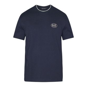 Emporio Armani Emporio Armani Ea7, Homme, Tops, Bleu, Taille: M T-shirt en jersey