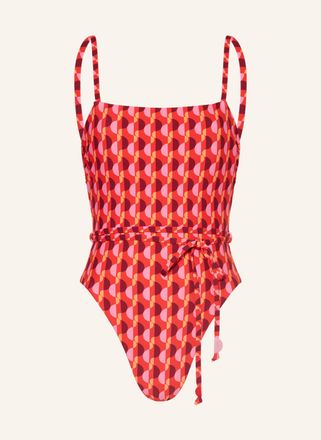 Seafolly Badeanzug Sorrento Flame Zum Wenden rot