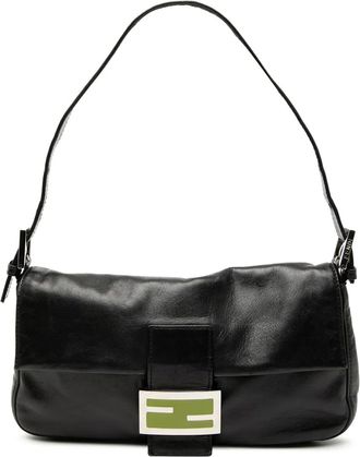 Fendi 2000-2010 Leather Baguette shoulder bag - Schwarz