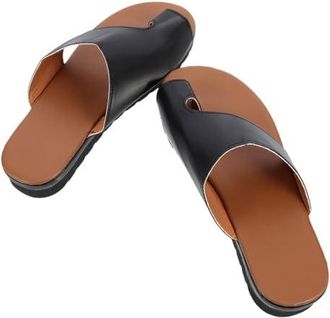 Garneck Sandales Femmes Élégantes Confortables pour Hallux Valgus Semelle Antidérapante Respirante Chaussures été Légères pour Plage et Marche Noir