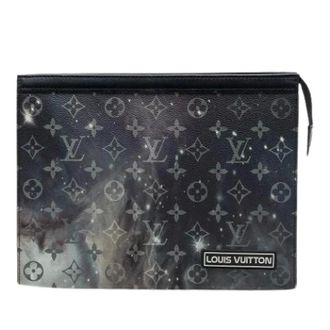 Louis Vuitton Pre-owned Sac pochette en toile - Femme - Pre-owned - Noir - Taille: ONE Size