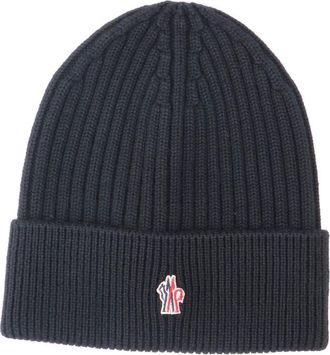 Moncler Virgin Wool Logo Beanie