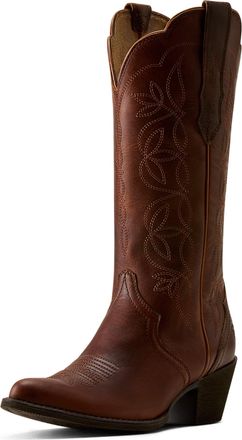 Ariat Womens Heritage Blossom J Toe Western Boots in Vintage Caramel, B Medium Width, Size 36.5, by Ariat