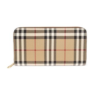 Burberry Geldb&ouml;rse mit Karomuster - - Accessories - Damen - Beige - ONE SIZE