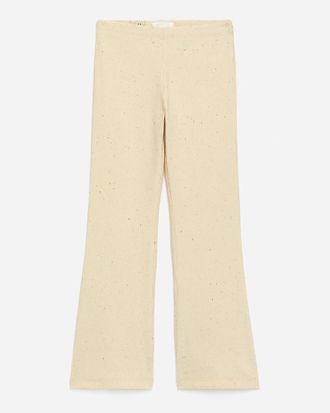 Arket Ausgestellte Gerippte Leggings -Wei&szlig;