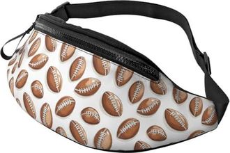 Generic Dessin Anim&eacute; De Football Sac Banane L&eacute;ger Sacs Banane R&eacute;glable Poche Poitrine Pour Femme V&eacute;lo &Agrave; Dos Voyages 14X35Cm