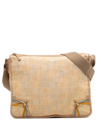 Fendi sac &agrave; bandouli&egrave;re &agrave; motif Zucchino (2000-2010) - Marron