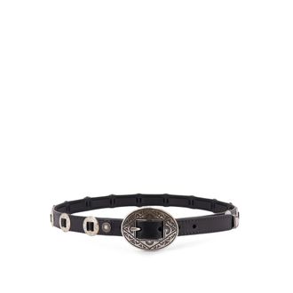 Golden Goose Homme, Accessoires, Noir, Taille: 85 CM Threads Belt