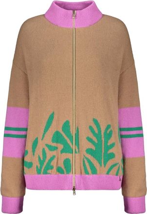 Herno Femme, Pulls, Brun, Taille: 40 FR Cardigan Moderne avec Zip