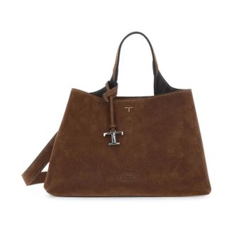 Tod's Shopper mit Logo-Pr&auml;gung - - Bags - Damen - Braun - ONE SIZE