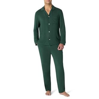 Amazon Essentials x Sofia Grainge Ensemble de Pyjama Homme, Vert Fonc&eacute;, XXL