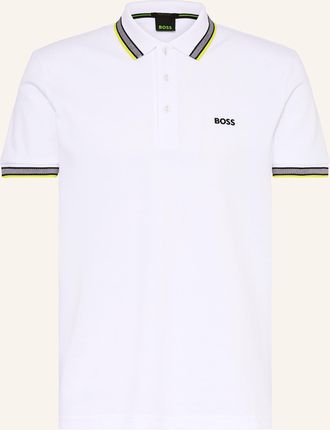 HUGO BOSS Piqu&eacute;-Poloshirt Paddy Curved Regular Fit weiss