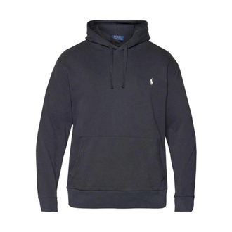 Polo Ralph Lauren Schwarzer Baumwoll-Hoodie mit Logo-Stickerei - - Sweatshirts & Hoodies - Herren - Schwarzk - L