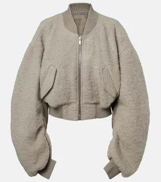 Rick Owens Bomberjacke Secchia aus Alpakawolle und Wolle