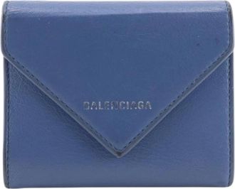 Balenciaga Portefeuille Vintage Pre-owned (bi-pli) - Femme - Pre-owned - Bleu - Taille: ONE Size