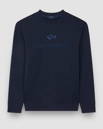 Paul & Shark Weiches Sweatshirt mit geflocktem Label-Schriftzug in