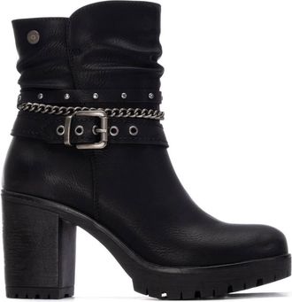 Refresh Freizeitstiefeletten Damen Schwarz - Bequeme und vielseitige Schuhe - Casual Mode - Modell 17291703 (Größe 40)