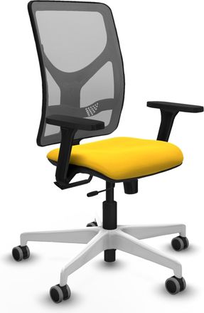 Piqueras y Crespo Gepolsterter B&uuml;rostuhl mit 3D-Armlehnen, h&ouml;henverstellbare Lendenwirbelst&uuml;tze, ausgestattet mit Syncro/Traslack und Schneideschaum, mit Rollen von 65 