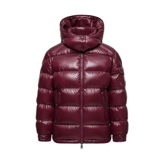 Moncler Maire Kapuzen-Kurzmantel aus Daunen - - Jackets - Damen - Rot - L
