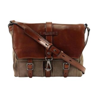 The Bridge Braune Leder Business Messenger Tasche - - Bags - Damen - Braun - ONE SIZE