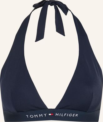 Tommy Hilfiger Neckholder-Bikini-Top blau