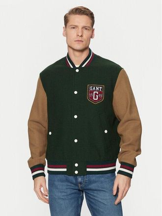 GANT Bomberjacke Varsity 7006483 Gr&uuml;n Regular Fit