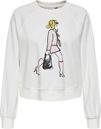 Only Damen Onllabinet L/S O-Neck SWT, Cloud Dancer, L