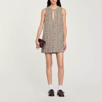 Sandro Kurzes Tweedkleid