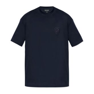 Giorgio Armani Herren, Oberteile, Blau, XLGröße