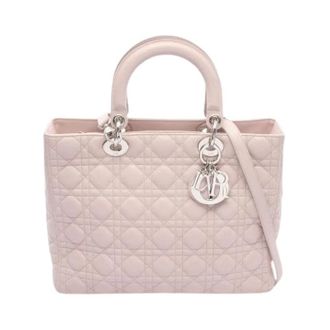 Dior Pre-owned Lady Dior Leder Handtasche - - Pre-owned - Damen - Rosa - ONE SIZE
