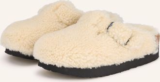 Birkenstock Pantoletten Boston Big Buckle beige